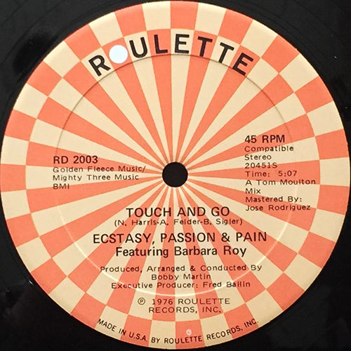 ECSTASY, PASSION & PAIN feat. BARBARA ROY / WHIRLWIND // TOUCH & GO (5 – next records japan
