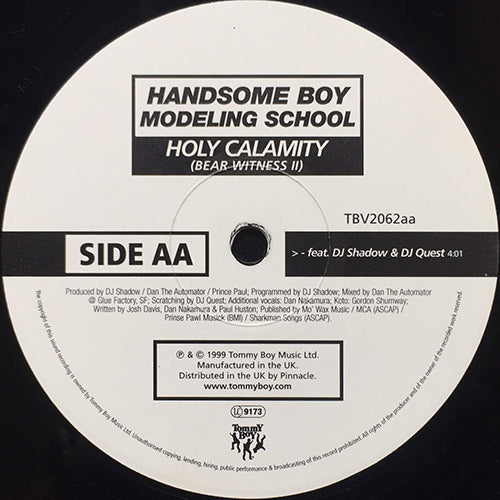 HANDSOME BOY MODELING SCHOOL // HOLY CALAMITY feat. DJ SHADOW & DJ QUE – next records japan