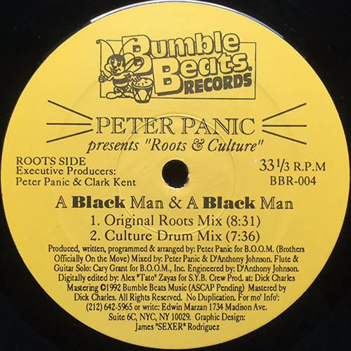 PETER PANIC // A BLACK MAN & A BLACK MAN (2VER) / SYB DANGERPELLA DUB – next records japan