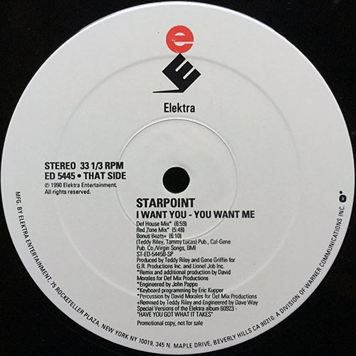 STARPOINT // I WANT YOU - YOU WANT ME (6VER) – next records japan