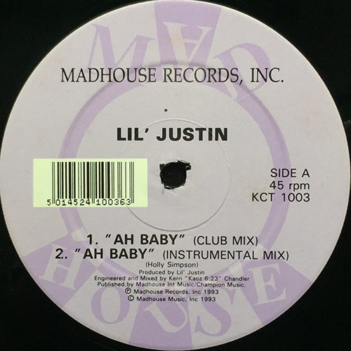 LIL' JUSTIN // AH BABY (2VER) / TRACE – next records japan