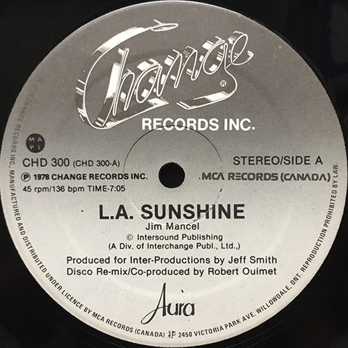 AURA // L.A. SUNSHINE (7:05/3:19) – next records japan