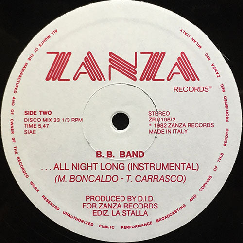 B B BAND // ALL NIGHT LONG (7:42) / INST (5:47) – next records japan