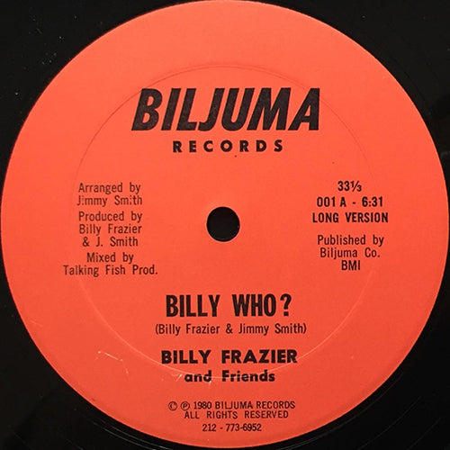 BILLY FRAZIER & FRIENDS // BILLY WHO? (6:31/4:30) – next records japan