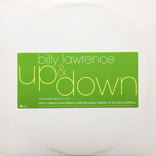 BILLY LAWRENCE // UP & DOWN (4VER) / PARADISE (2VER) – next records japan