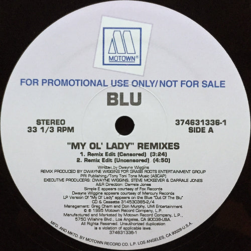 BLU // MY OL' LADY (REMIX) (5VER) – next records japan