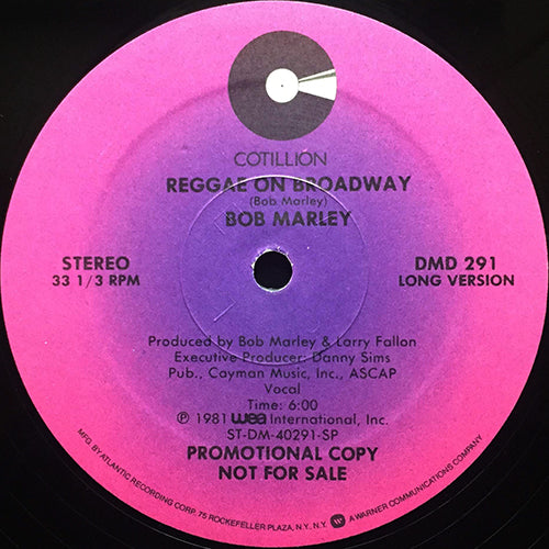 BOB MARLEY // REGGAE ON BROADWAY (6:00/3:15) – next records japan