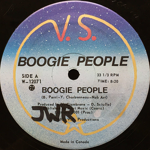 BOOGIE PEOPLE // BOOGIE PEOPLE (8:20) / INST (8:20) – next records japan