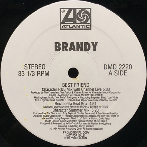 BRANDY feat. CHANNEL LIVE // BEST FRIEND (CHARACTER MIX & LP VERSION ...
