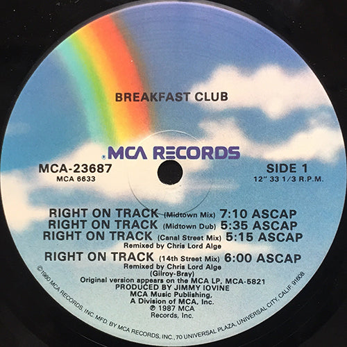 BREAKFAST CLUB // RIGHT ON TRACK (7VER) – next records japan