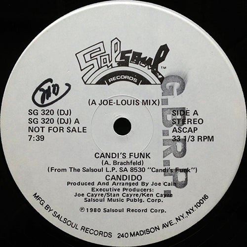 CANDIDO // CANDI'S FUNK (7:39) / SAMBA FUNK (6:56) – next records japan
