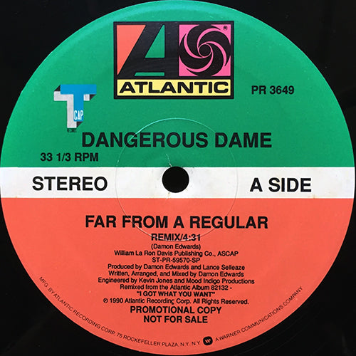 DANGEROUS DAME // FAR FROM A REGULAR (REMIX) / SUBJECT OF IMPORTANCE ...