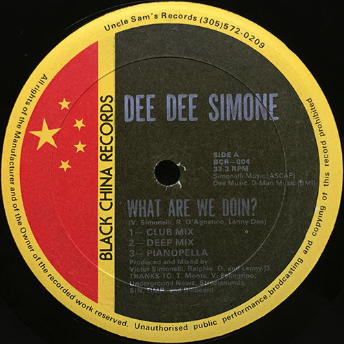 DEE DEE SIMONE // WHAT ARE WE DOIN'? (5VER) – next records japan