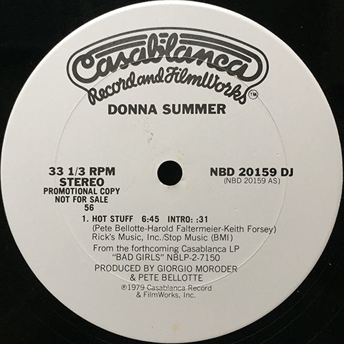 DONNA SUMMER // HOT STUFF (6:45) – next records japan