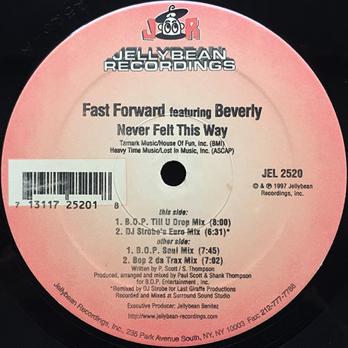 FAST FORWARD feat. BEVERLY // NEVER FELT THIS WAY (4VER) – next records ...