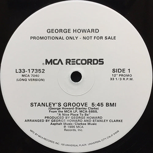 GEORGE HOWARD // STANLEY'S GROOVE (5:45/4:52) – next records japan