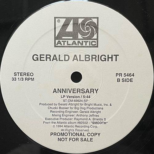 GERALD ALBRIGHT // ANNIVERSARY (4:05/5:44) – next records japan