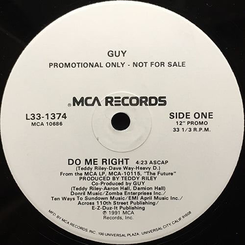 GUY // DO ME RIGHT (LP VERSION) (4:23) – next records japan