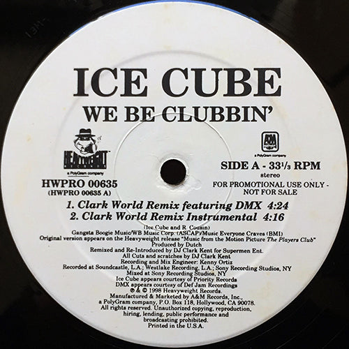 ICE CUBE feat. DMX // WE BE CLUBBIN' (CLARK KENT REMIX) (5VER) – next ...