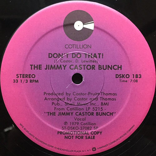 JIMMY CASTOR BUNCH // DON'T DO THAT! (7:08) – next records japan