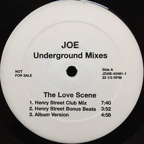 JOE // THE LOVE SCENE (UNDERGROUND MIXES) (5VER) – next records japan