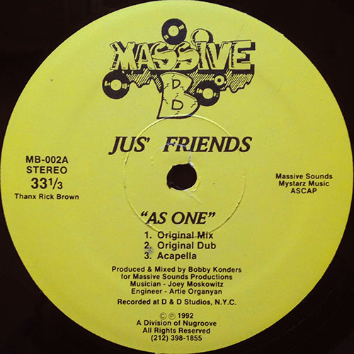 JUS' FRIENDS // AS ONE (5VER) – next records japan
