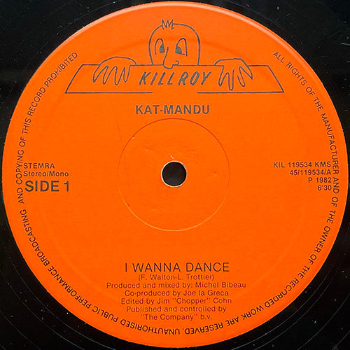 KAT MANDU // I WANNA DANCE (7:40/6:30) – next records japan