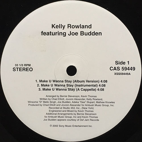 KELLY ROWLAND feat. JOE BUDDEN // MAKE U WANNA STAY (3VER) – next ...