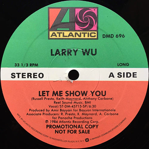 LARRY WU // LET ME SHOW YOU (6:30/3:55) – next records japan