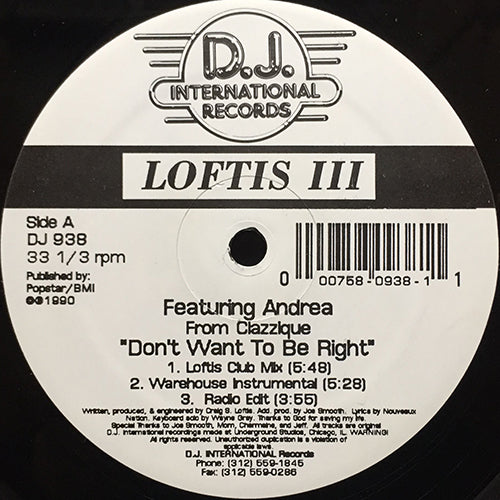 LOFTIS III feat. ANDREA // DON'T WANT TO BE RIGHT (5VER) – next records ...