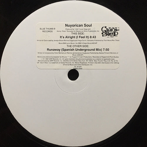 NUYORICAN SOUL feat. JOCELYN BROWN // IT'S ALRIGHT (I FEEL IT) (8:43 ...