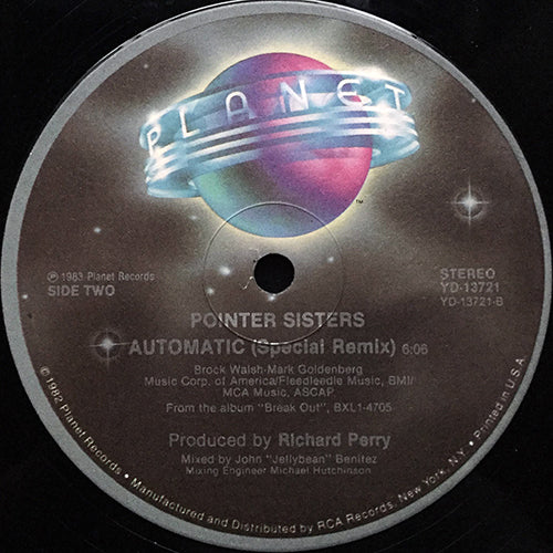 POINTER SISTERS // AUTOMATIC (4:48) / (REMIX) (6:06) – next records japan