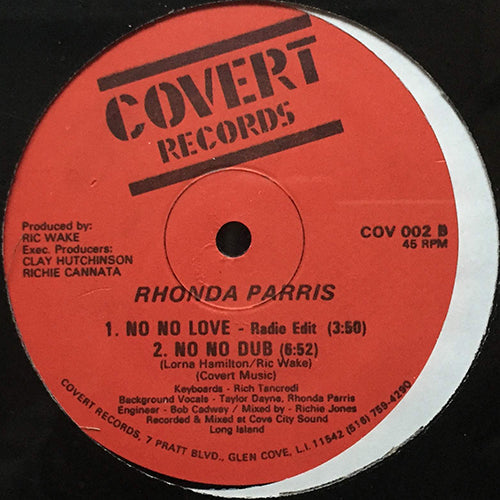 RHONDA PARRIS // NO NO LOVE (4VER) – next records japan