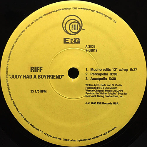 RIFF // JUDY HAD A BOYFRIEND (6VER) – next records japan