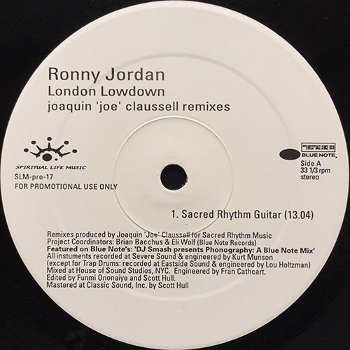RONNY JORDAN // LONDON LOWDOWN (JOE CLAUSSELL REMIXES) (5VER) – next ...