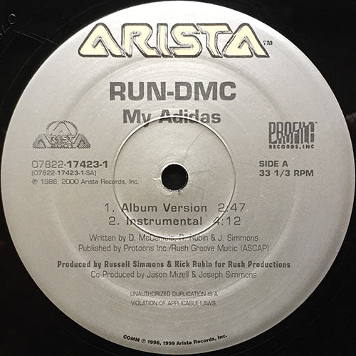 RUN DMC // MY ADIDAS (2VER) / PETER PIPER – next records japan