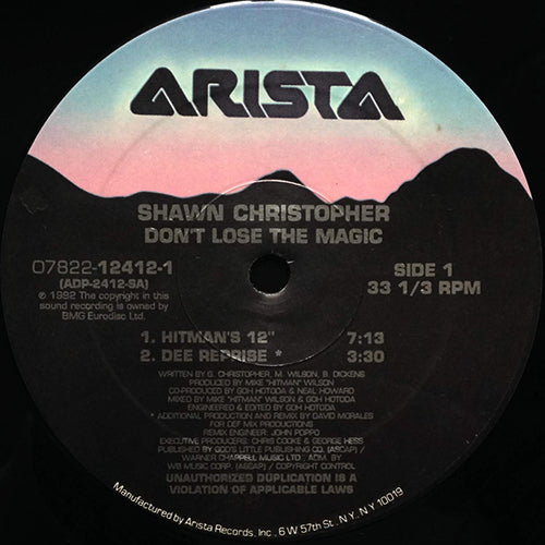 SHAWN CHRISTOPHER // DON'T LOSE THE MAGIC (4VER) – next records japan