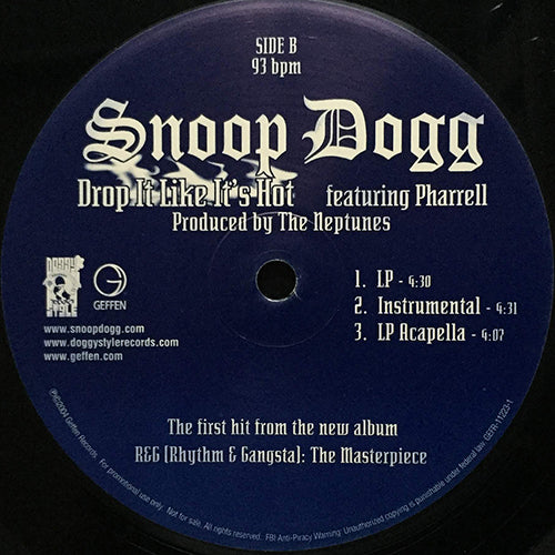 SNOOP DOGG feat. PHARRELL // DROP IT LIKE IT'S HOT (6VER) – next ...