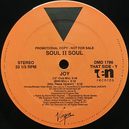 SOUL II SOUL // JOY (6VER) – next records japan