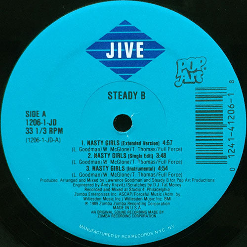 STEADY B // NASTY GIRL (5VER) / YA KNOW MY RUCKA – next records japan