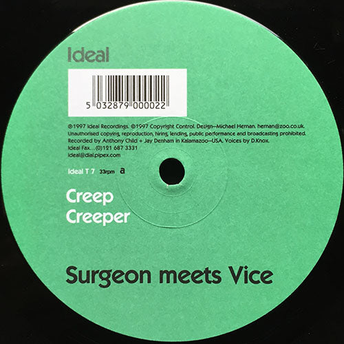 SURGEON meets VICE // CREEP / CREEPER / THE POINT – next records japan