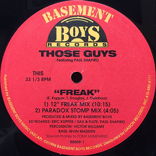THOSE GUYS // FREAK (5VER) – next records japan