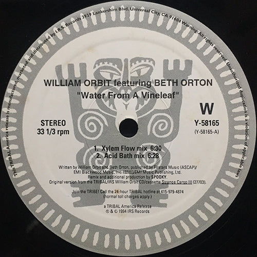 WILLIAM ORBIT feat. BETH ORTON // WATER FROM A VINE LEAF (4VER) – next records japan