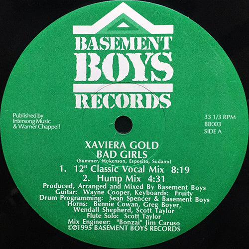 XAVIERA GOLD // BAD GIRLS (4VER) – next records japan