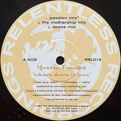YVETTE FAUCHE // WHERE THERE IS LOVE (PASSION MIX) (6VER) – next ...