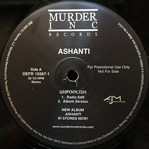 ASHANTI // UNFOOLISH (4VER) – next records japan