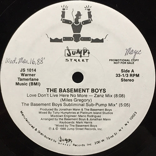 BASEMENT BOYS // LOVE DON'T LIVE HERE NO MORE (5VER) – next records japan