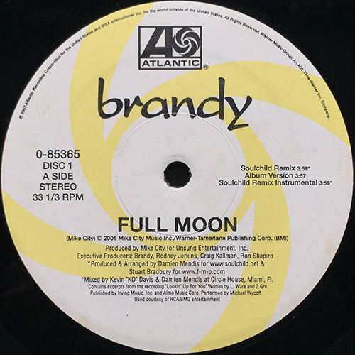 BRANDY // FULL MOON (12VER) – next records japan