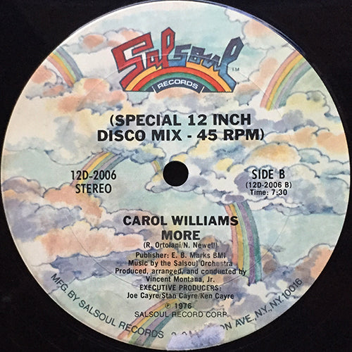 CAROL WILLIAMS // MORE (7:30) – next records japan