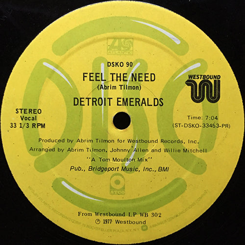 DETROIT EMERALDS // FEEL THE NEED (7:04) – next records japan